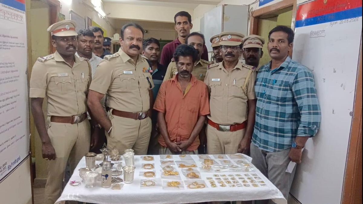 Tambaram police crack burglary case in two days; arrest accused, recover ₹70 lakh-worth ...